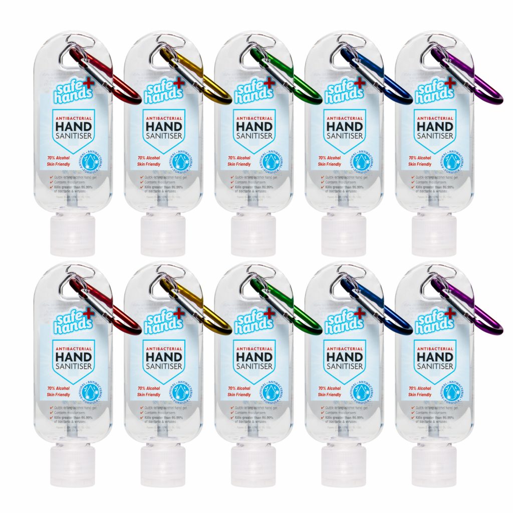 50ml Tottle Bottles With Coloured Clips 70% Alcohol 10 Pack | Starbrite